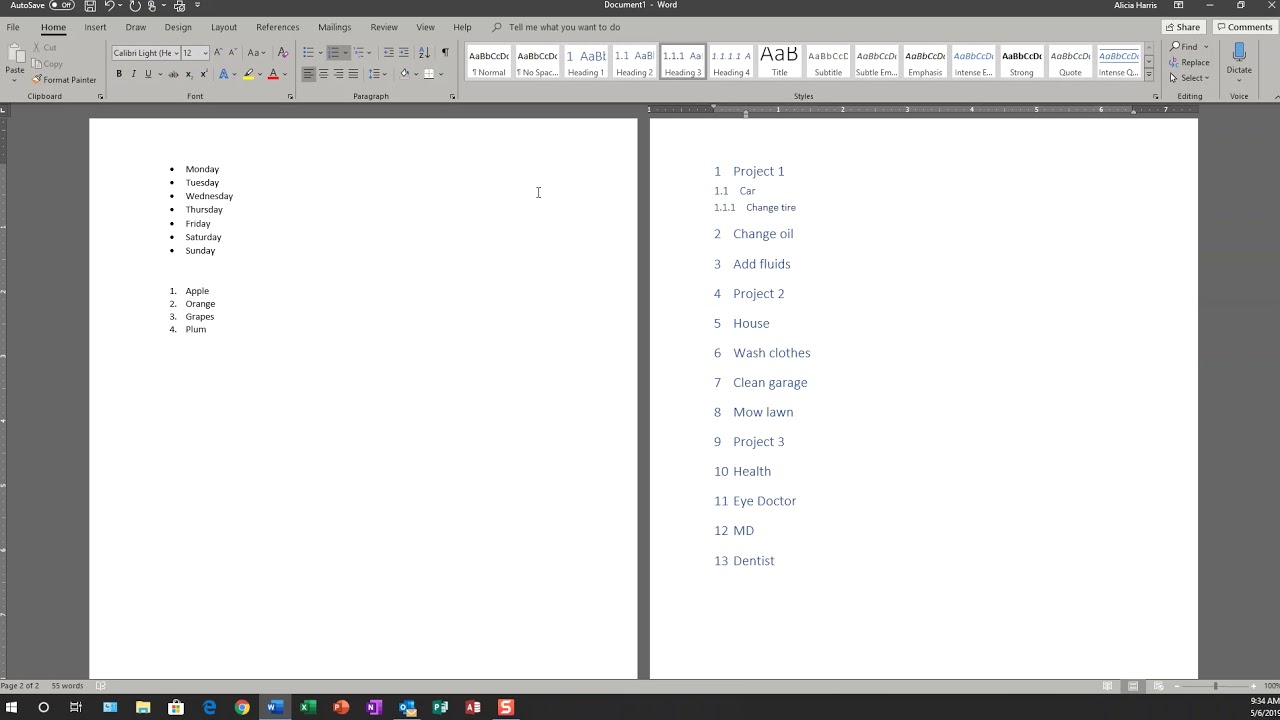 How to Create Bullets in Microsoft Word 5 6 19 - YouTube