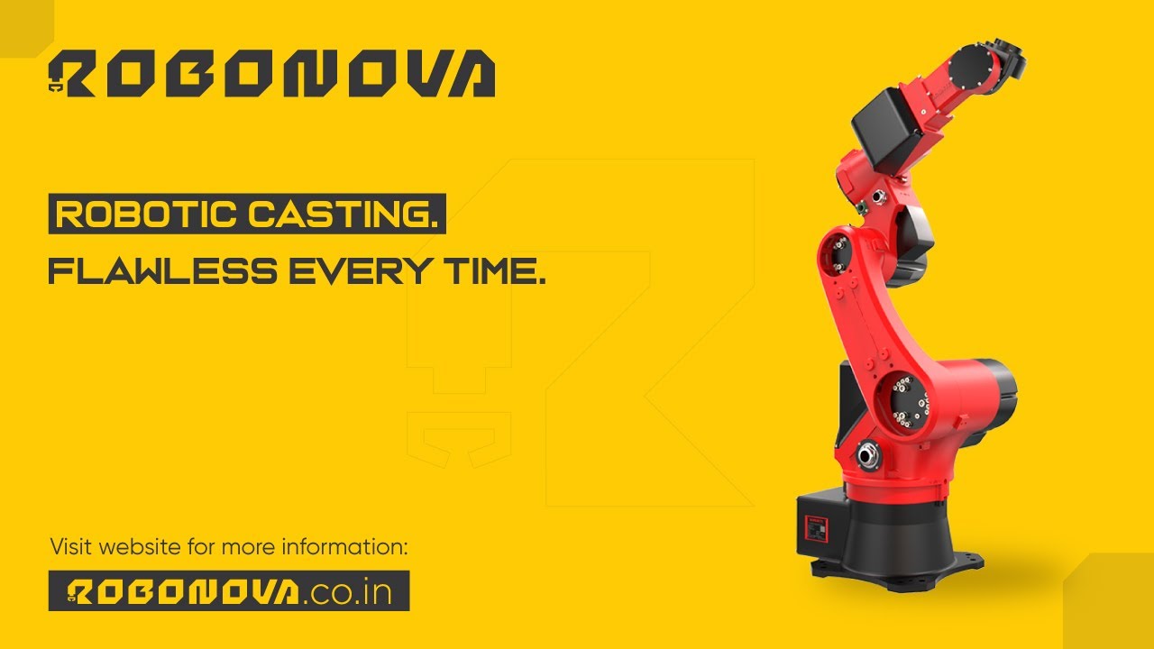 Robotic Arm Casting by Robonova Dynamics - YouTube