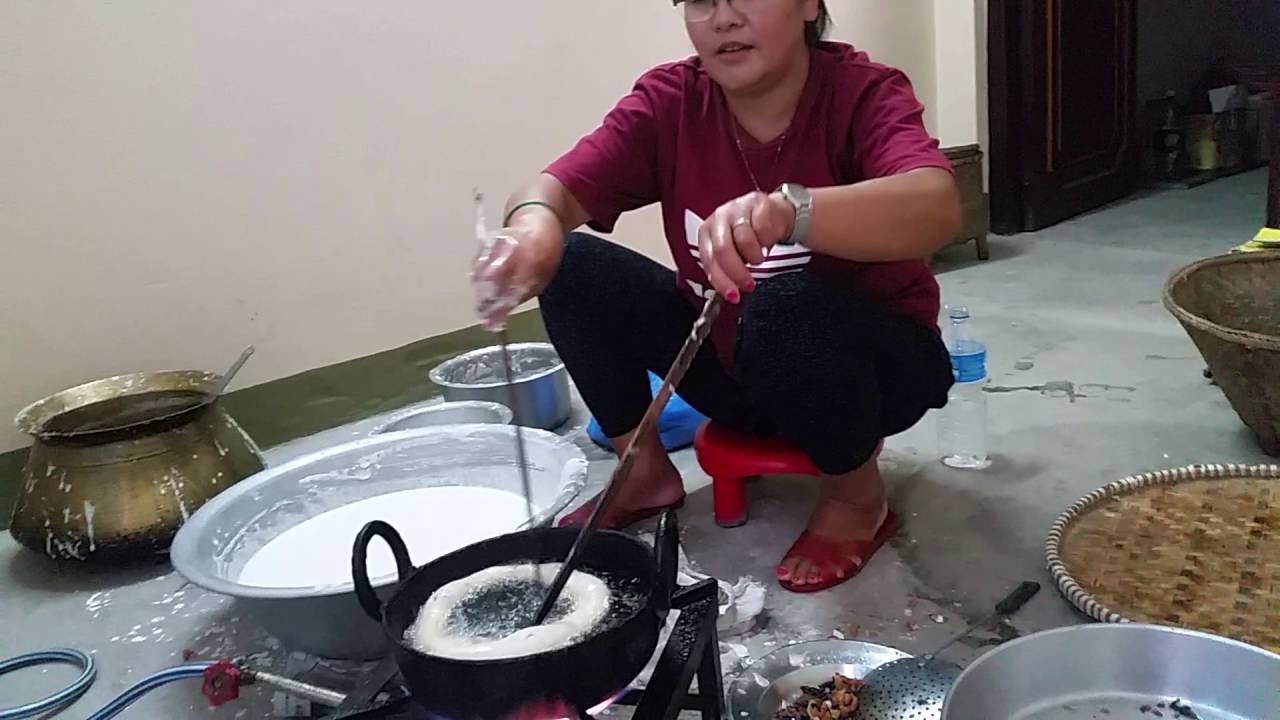 making sel roti - YouTube