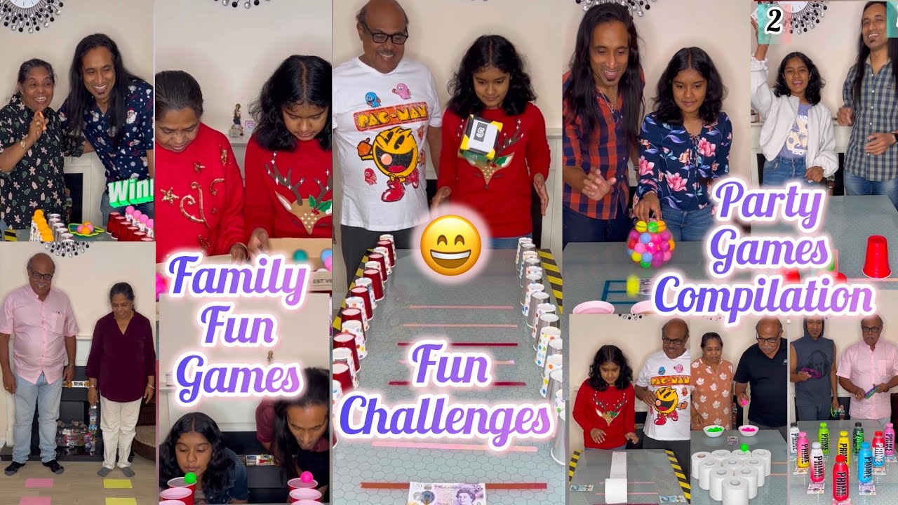 Party Games Compilation | Family Fun Challenges | Fun Games With Family ...