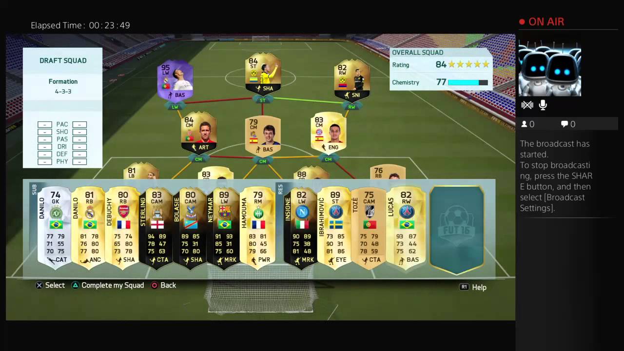 Playing My last FIFA 16 fut draft match - YouTube