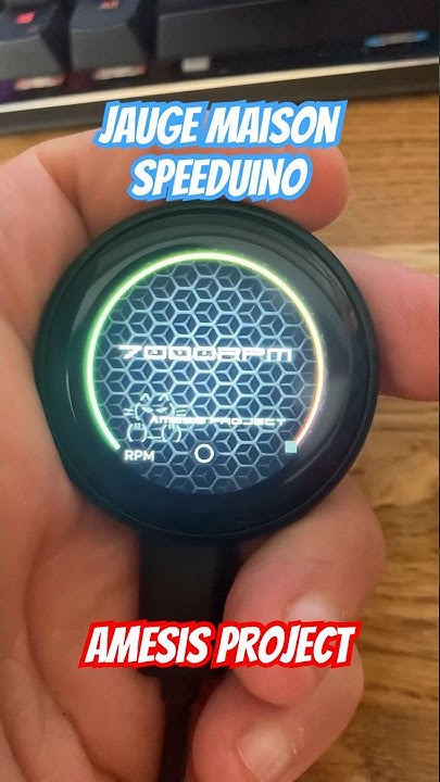 Gauge for Speeduino MegaSpeedo Afr rpm egt Pturbo - YouTube