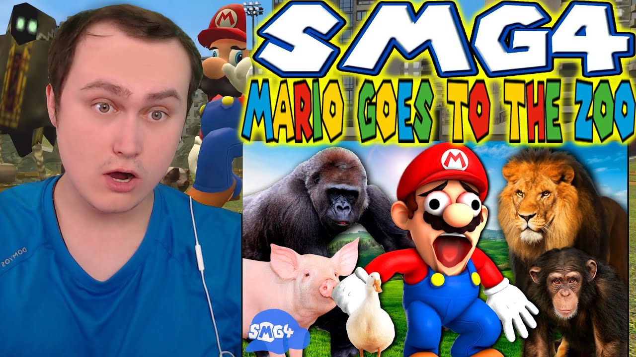 SMG4: Mario Goes To The Zoo | Reaction | Pigs vs Monke - YouTube