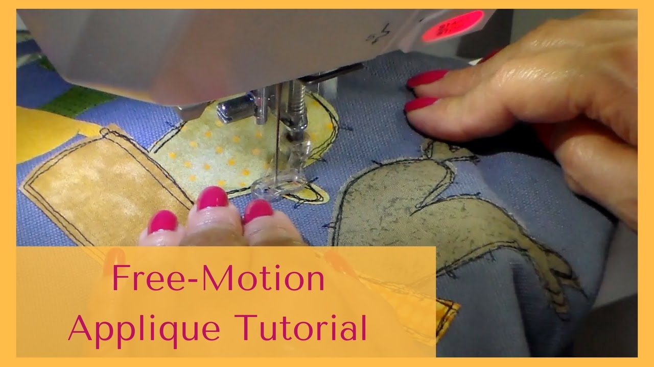 Free-Motion Sewing Tutorial-A Cactus Design - YouTube