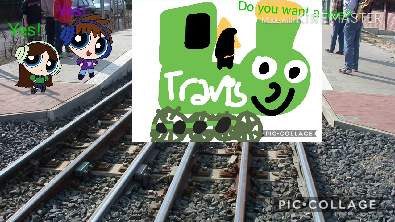 Travis The Train Wants Riley And Flower Girl To Get Inside The Train ...