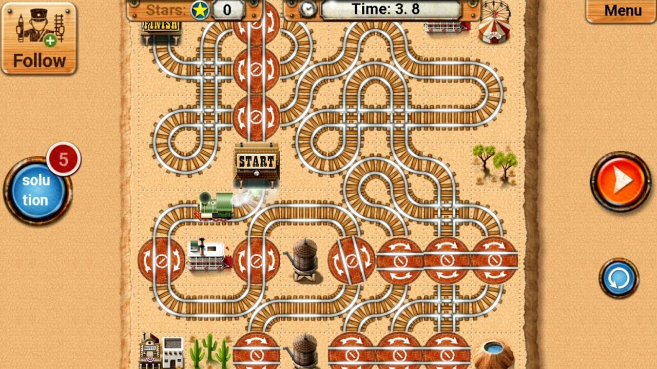 Rail Maze 2 Short Level Gameplay - Train Puzzle Game - Android Gameplay ...