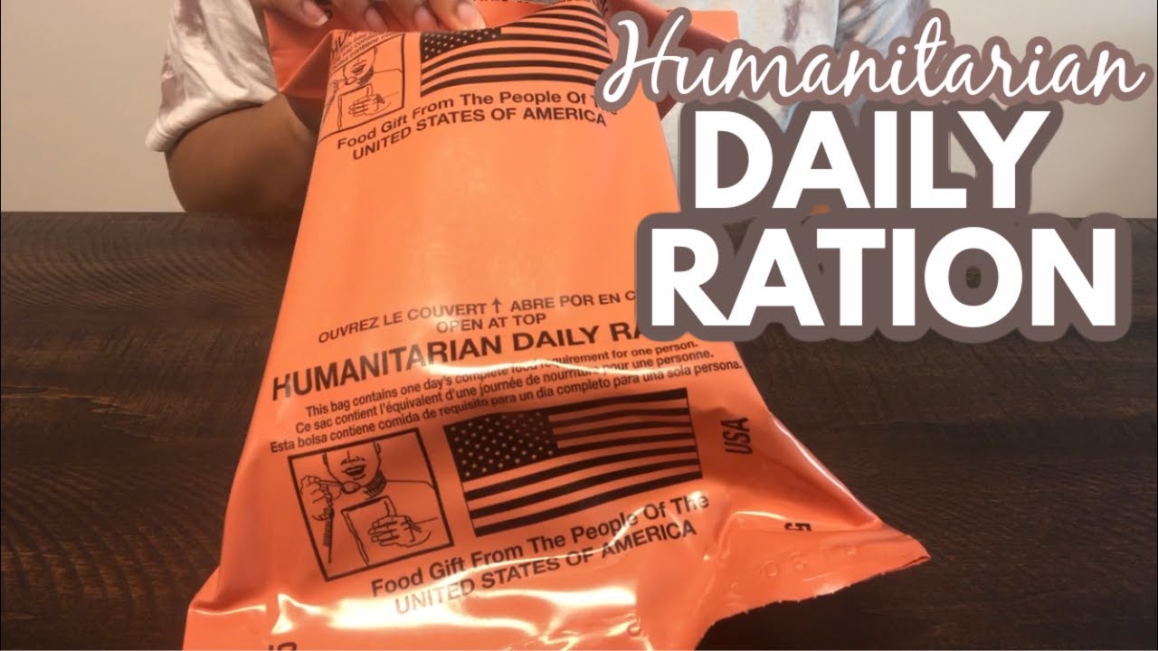 I TRIED A HUMANITARIAN DAILY RATION (HDR) - YouTube