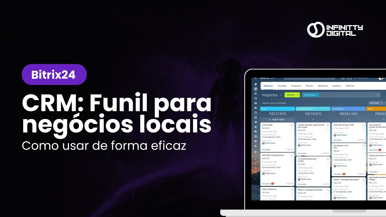 BITRIX24 - Funil para negócios locais e como usar o CRM - YouTube