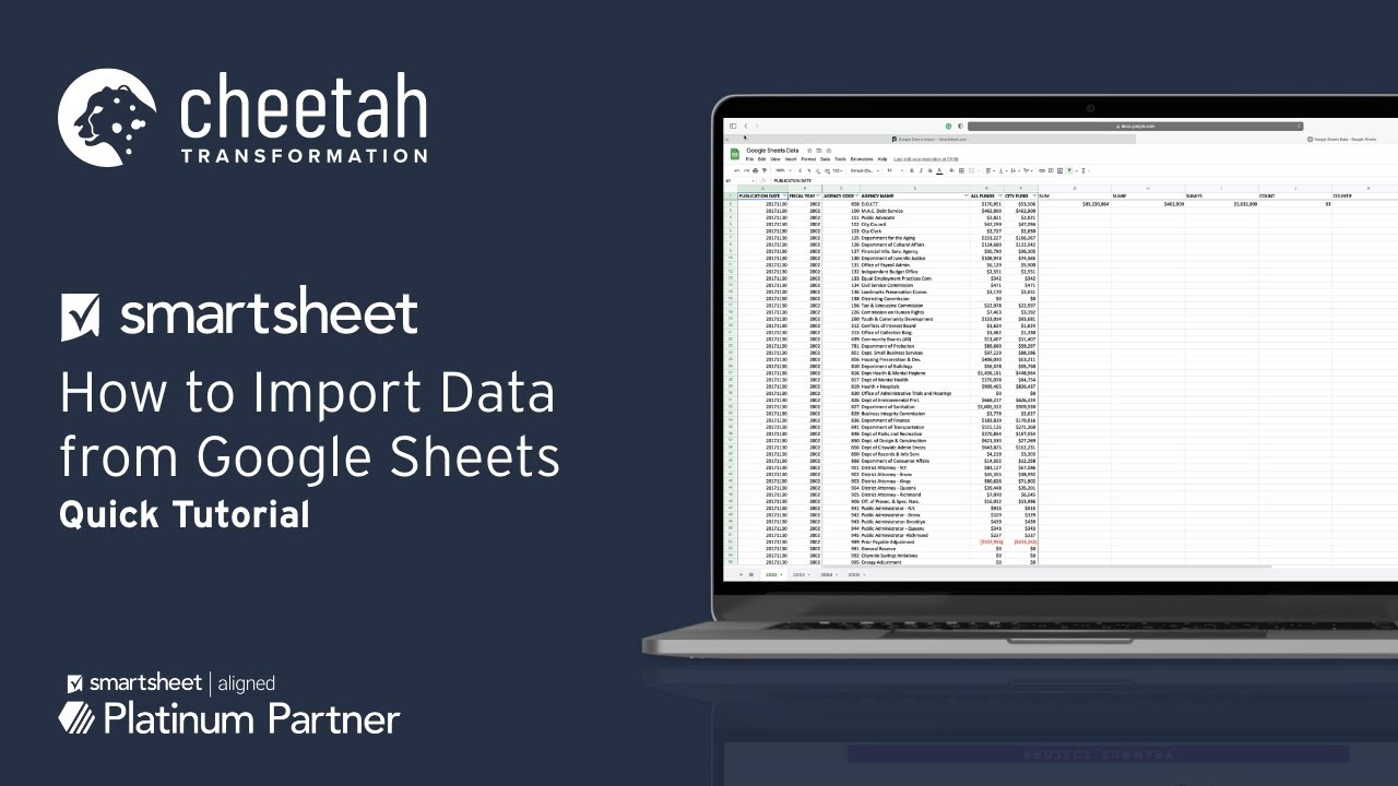 How To Import Data From Google Sheets Smartsheet TUTORIAL YouTube How To Import Data From Google Sheets Smartsheet TUTORIAL YouTube