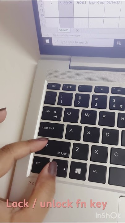 Lock/unlock function key in HP Laptop (shift+fn) -Probook - YouTube