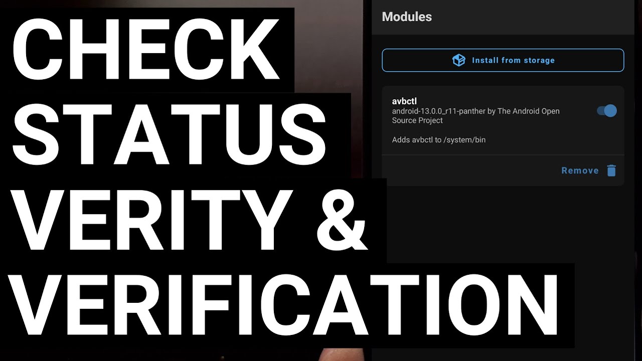 How to Check if VBMETA has Verity and Verification Disabled - YouTube