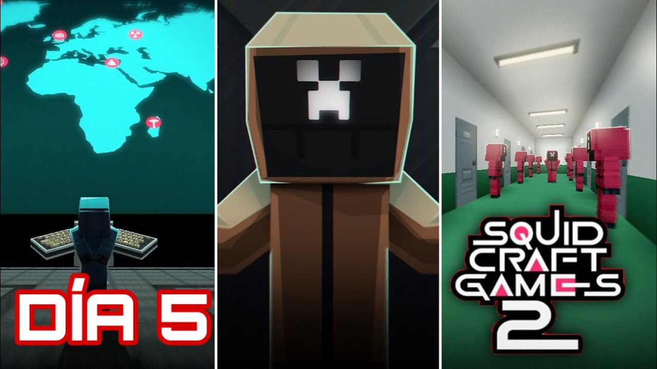 DÍA 5 - MEJORES MOMENTOS *SQUID CRAFT GAMES 2* | Code Matineitor - YouTube