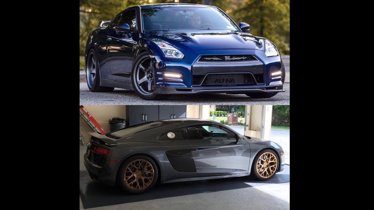 GTR ALPHA 10x vs Twin Turbo UGR Audi R8 TRL NIGHT CRUISE - YouTube
