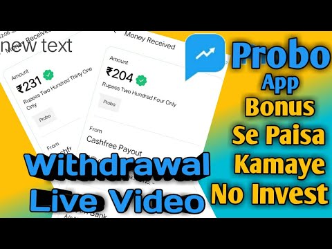 Probo App | Free Earning App | Without Invest Money | Withdraw Minimum ...