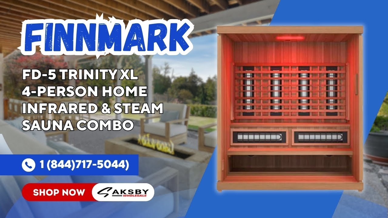 BEST INFRARED & STEAM SAUNA COMBO 2025 | FINNMARK FD-5 TRINITY XL FULL ...