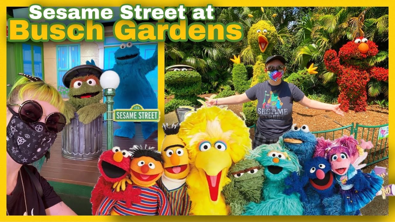 Sesame Street at Bush Gardens tour! Sesame Street merchandise, rides ...