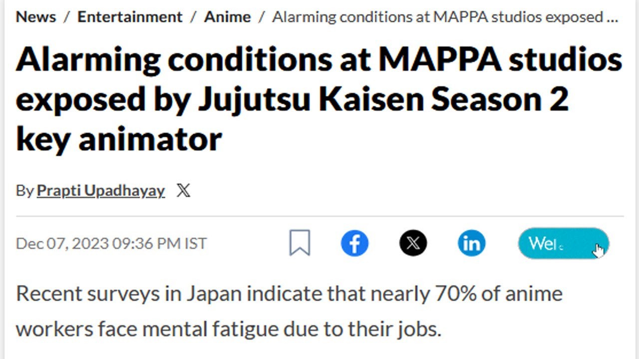 MAPPA working conditions are horrible! - YouTube