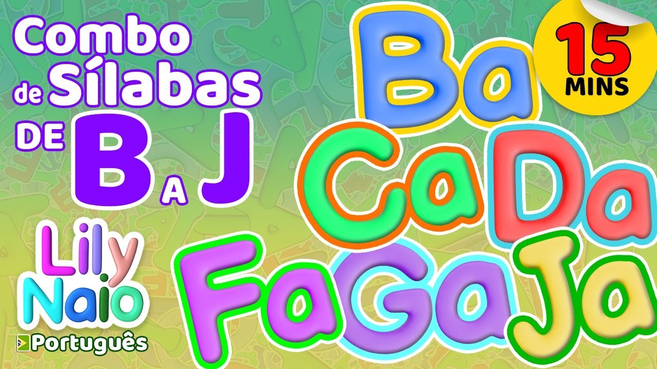 Aprendendo Ba Ca Da Fa Ga Ja - Combo de sílabas para crianças ...