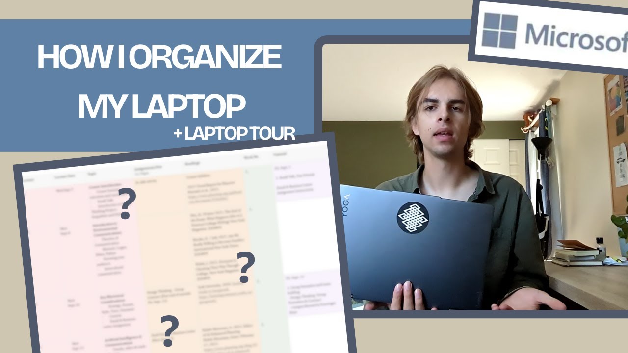 HOW I ORGANIZE MY LAPTOP | windows 11 & notion tour (+ tips) - YouTube