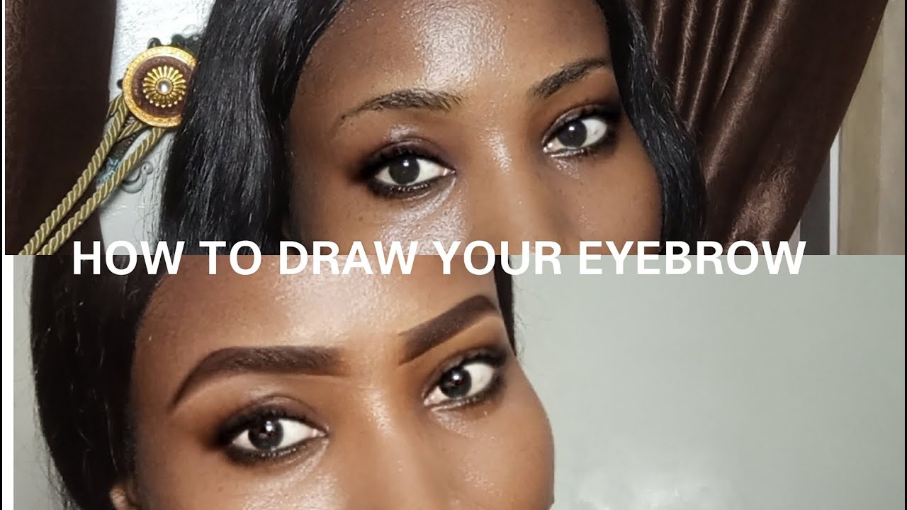 EYEBROW TUTORIAL FOR BEGINNERS|HOW TO DRAW YOUR BROWS USING AN EYE ...