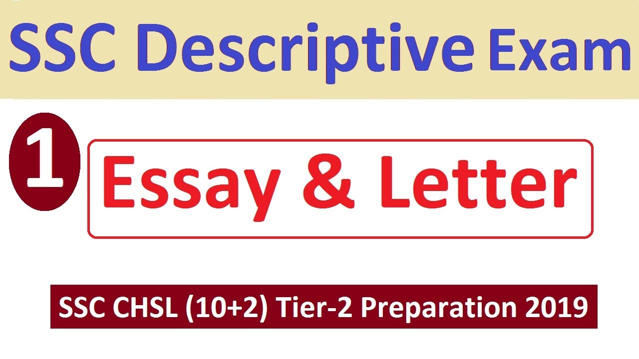 SSC CHSL 10+2 Descriptive Paper(Tier-2) Preparation Part 1 - YouTube