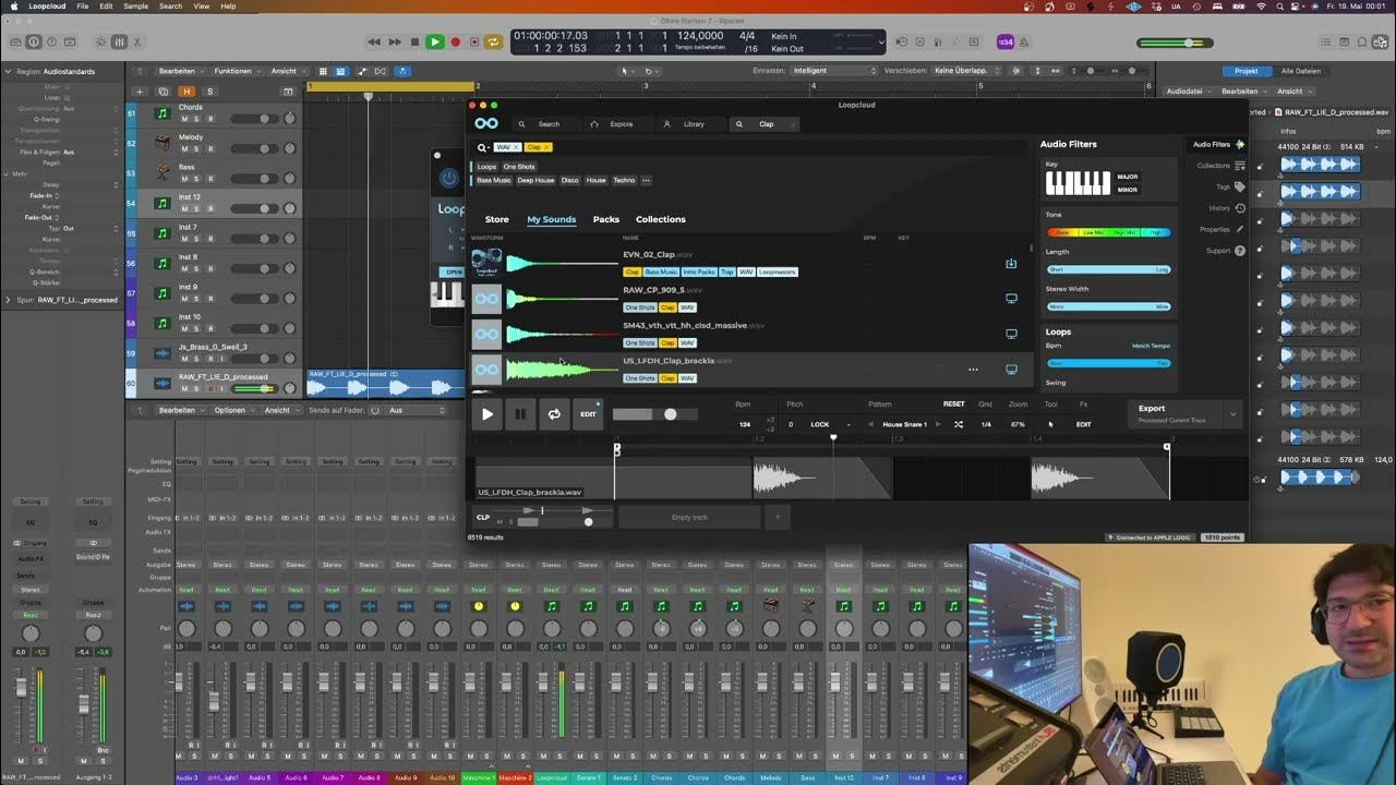 How to use Loopcloud to make a House beat! Finding the right samples and be creative with loops ...