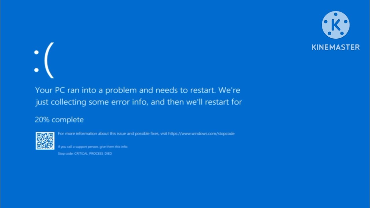 Bsod Windows 10 complete Version Stop code Critical Process Died 2004 ...