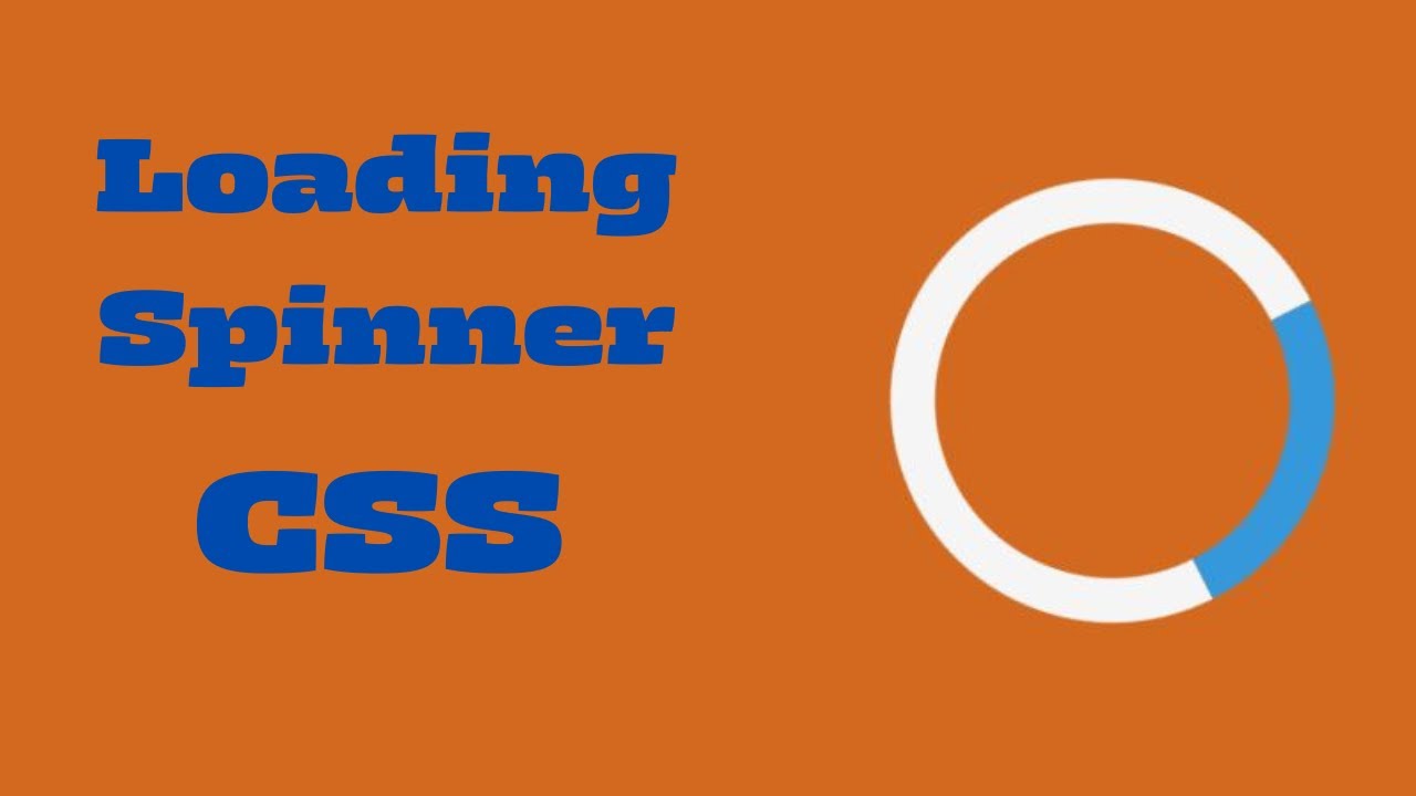 How To Create Loading Spinner Using Html And Css Youtube 2662