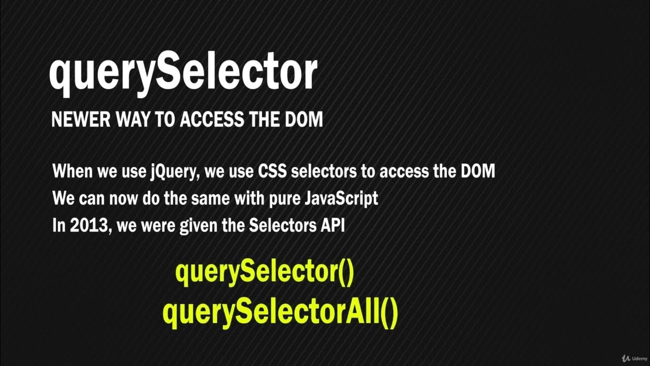 16 querySelector Introduction - YouTube