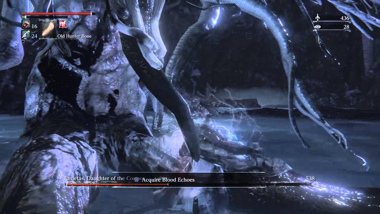 Bloodborne Ebrietas. Hard damn boss - YouTube