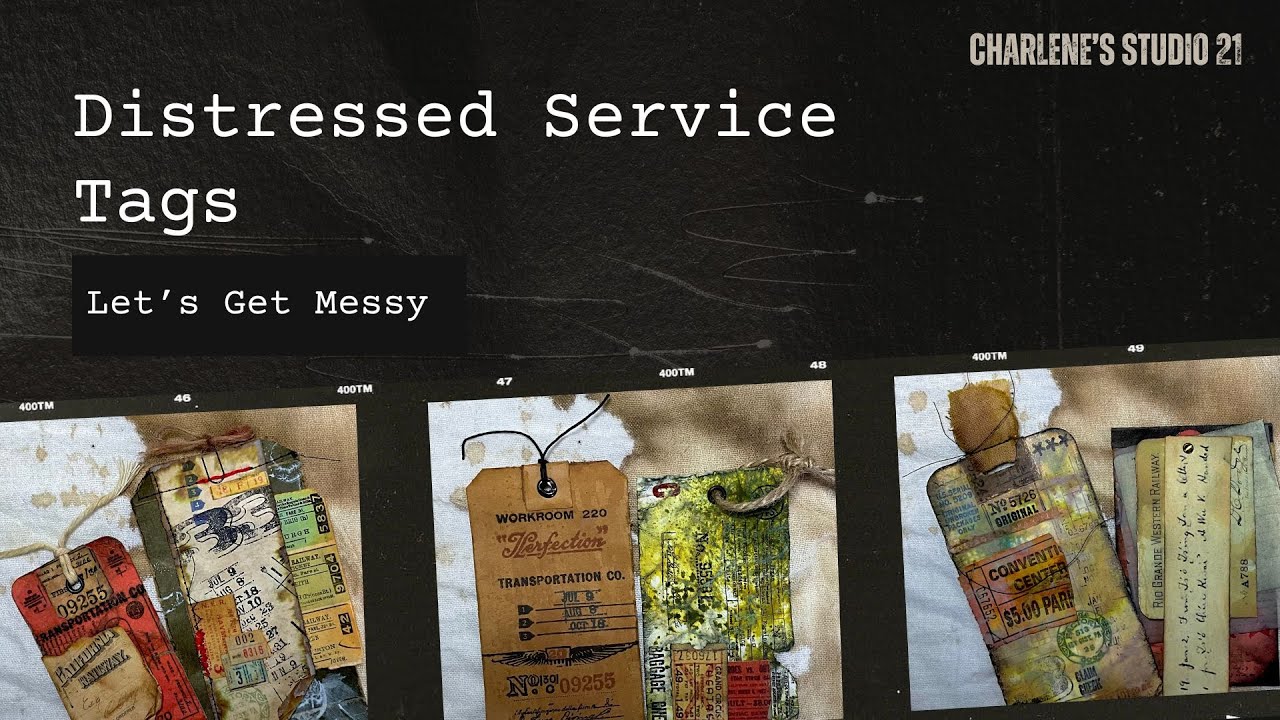 Beginner Friendly Distressed Service Tags - YouTube