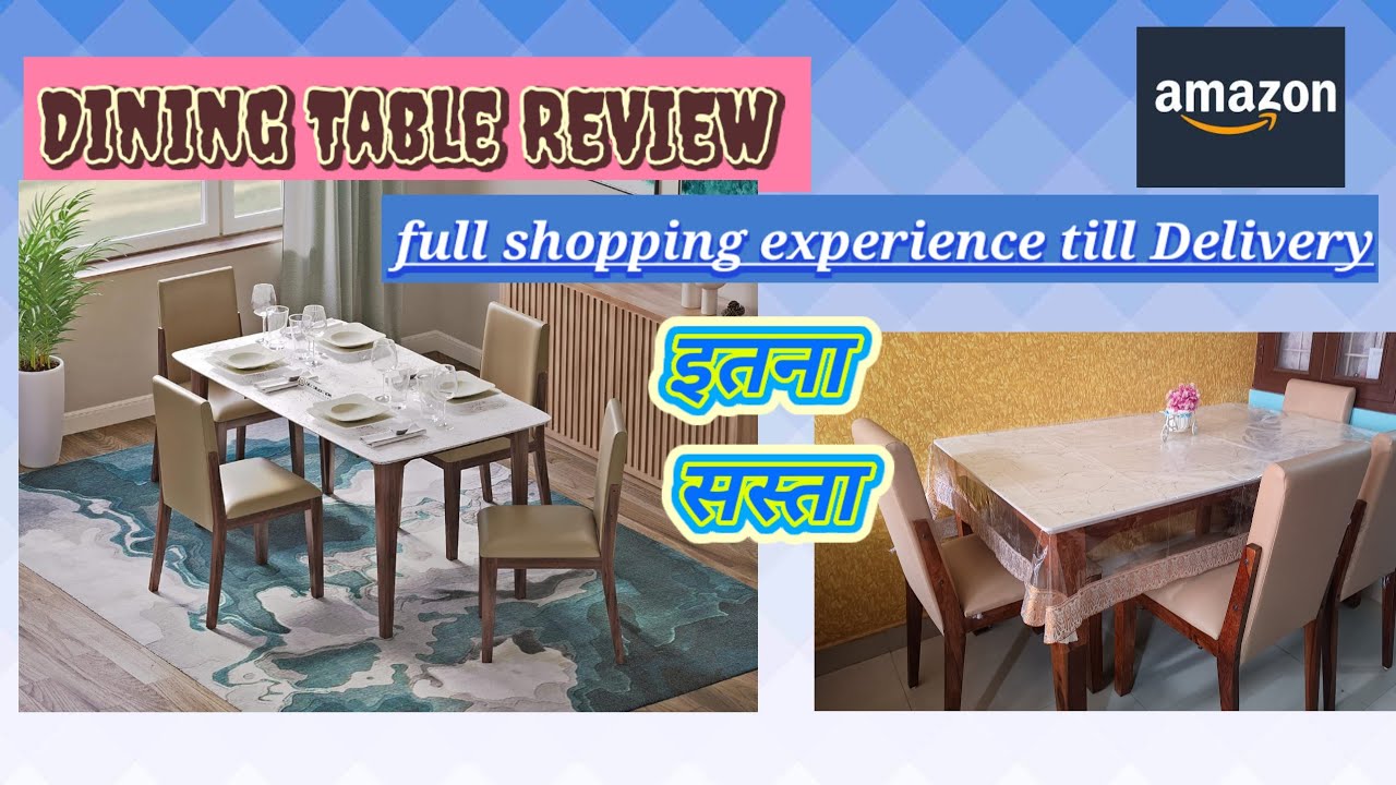 Amazon Dining Table Review| सबसे सस्ता😯 Dining Table मुझे मिला | Dining ...