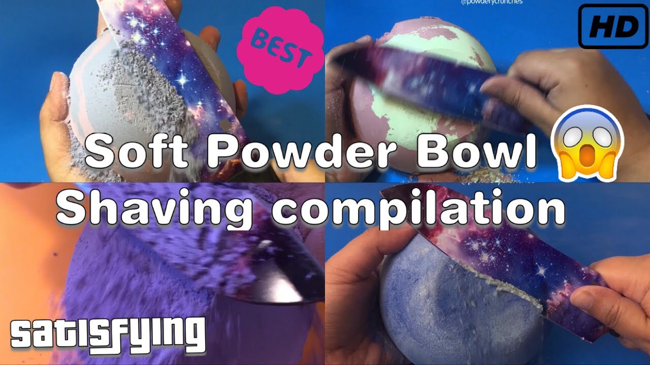 Satisfying Soft Powder Bowl Shaves Compilation ASMR - YouTube