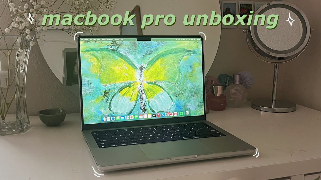 macbook pro unboxing | 14", m3, silver - YouTube