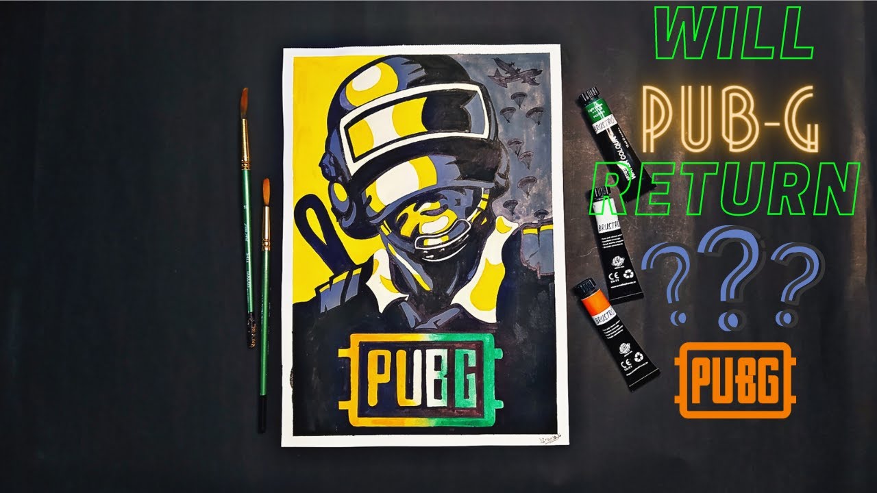 PUB-G CHARACTER PAINTING ON WATERCOLOUR TECHNIQUE I Tutorial for ...