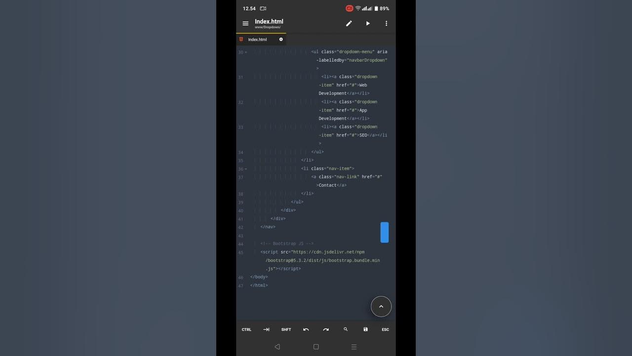 cara membuat navbar dropdown html css - YouTube