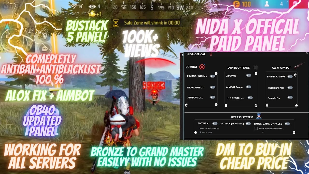 | FREE FIRE | PANEL PAID 100% | ANTIBAN + | ANTIBLACKLIST | FREE ...