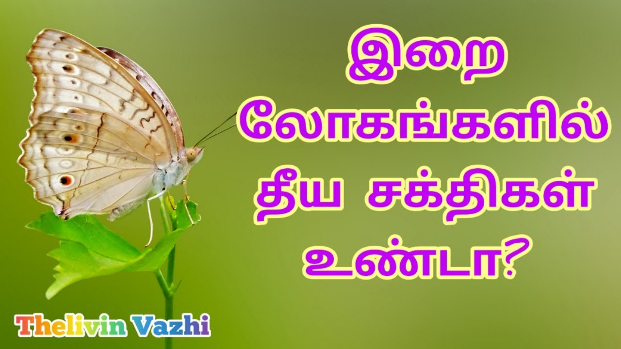 Is there any evil force in God's world? | இறை லோகத்தில் தீய சக்திகள் ...