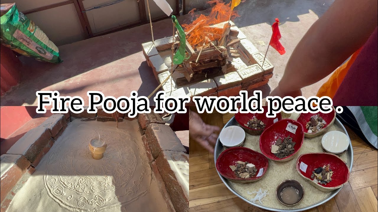 Fire Pooja for world peace and all sentient beings. - YouTube
