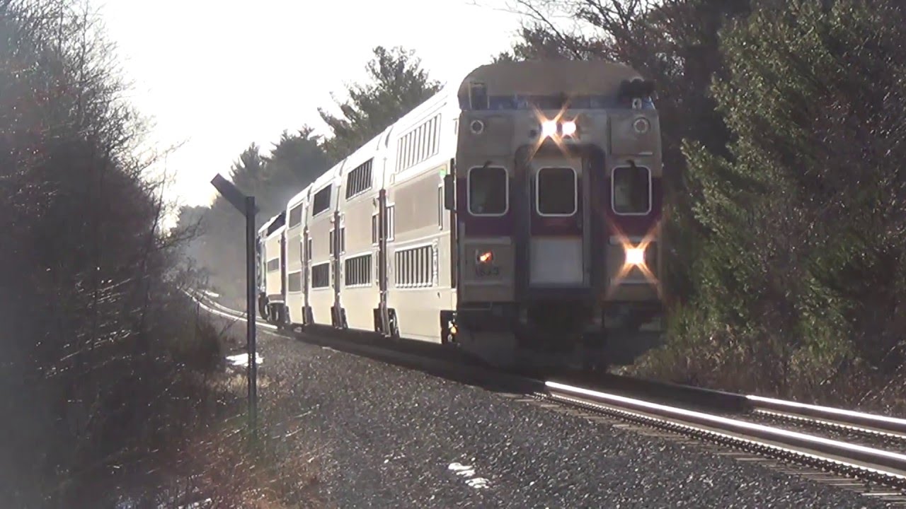 MBTA Hyundai Rotem #1821 ripping across Pleasant Street - YouTube