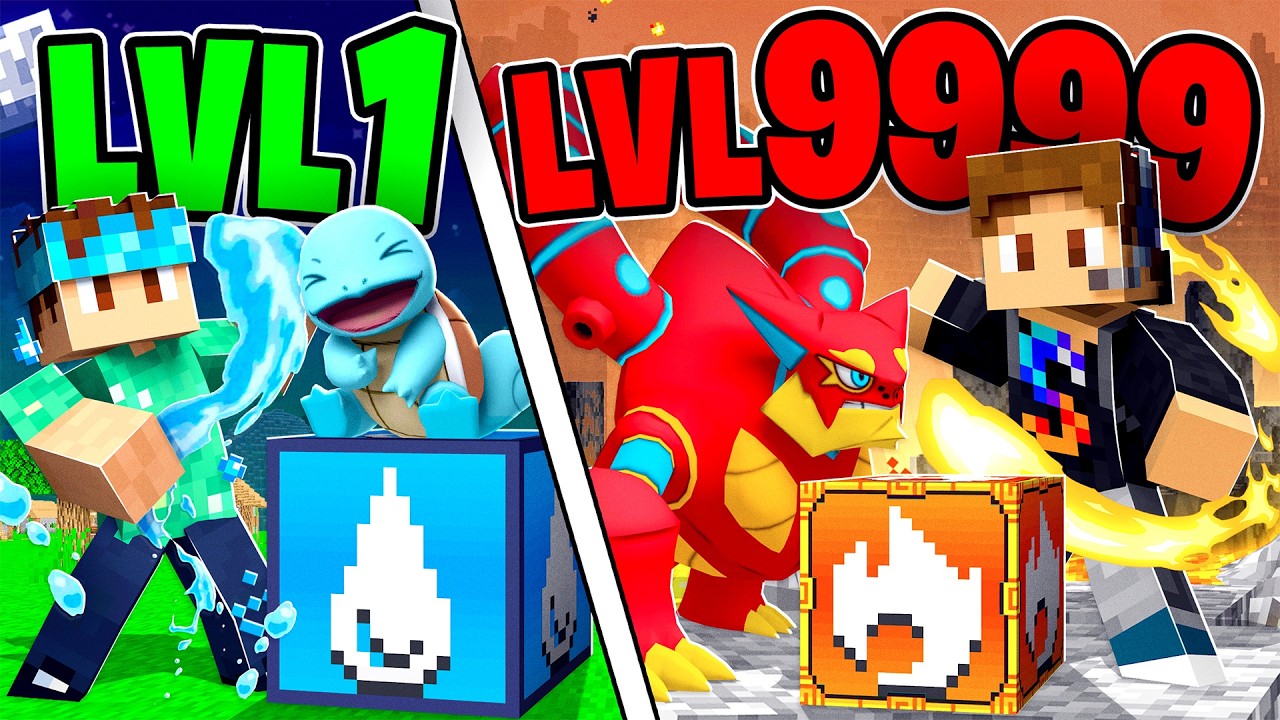 Upgrading ELEMENTAL Lucky Blocks To Get GOD Pokemon (Minecraft) - YouTube