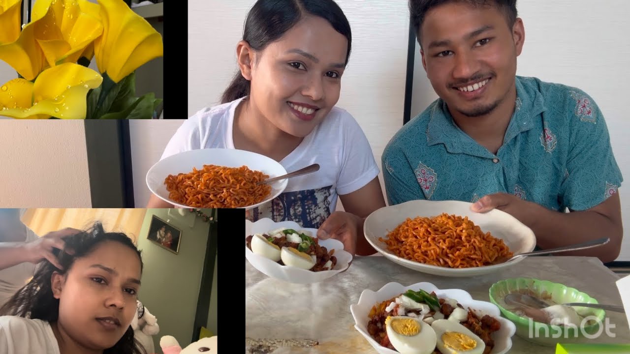 Ramen challenge sathi haru kos le jityo taa #buda budii # - YouTube