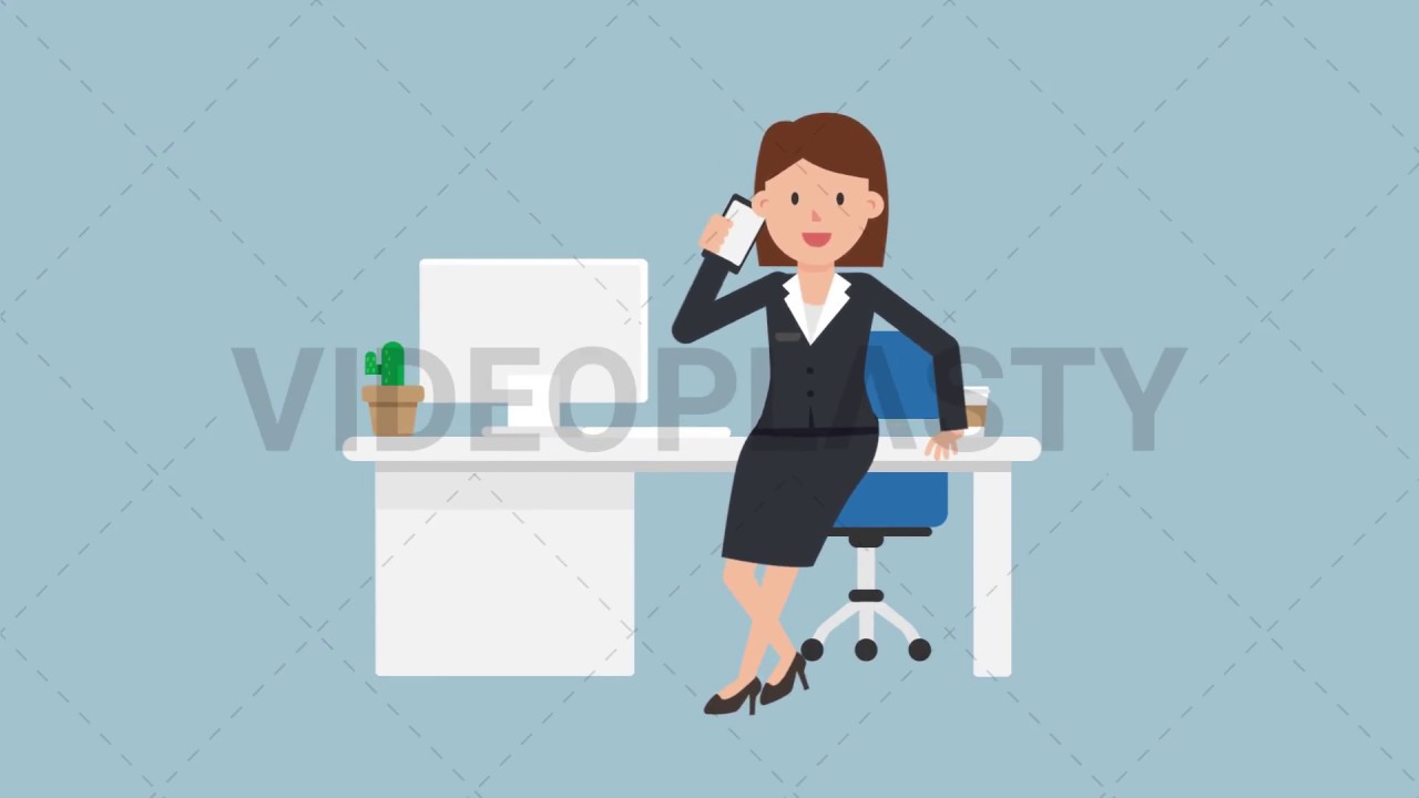 Woman Talking on the Phone Animation [MOV & GIF] - YouTube