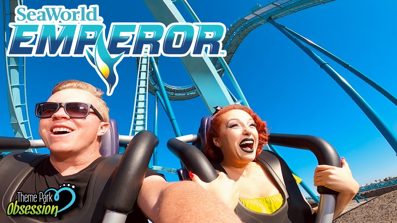 First Ride on Emperor at SeaWorld San Diego! | Californias Tallest ...
