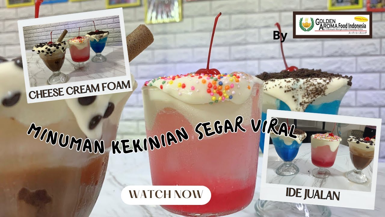IDE PASTI LARIS! RESEP CARA MEMBUAT MINUMAN CHEESE CREAM FOAM BOBA ...