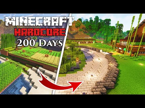 I Survived 200 Days in Minecraft Hardcore! - YouTube