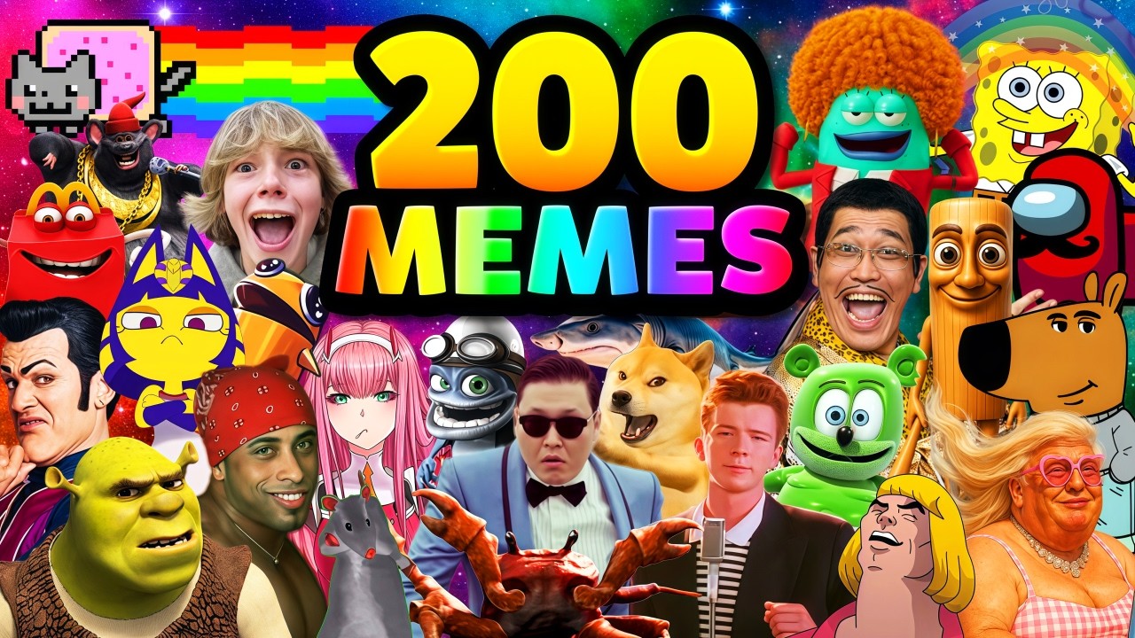 200 MOST ICONIC MEMES OF ALL TIME - YouTube