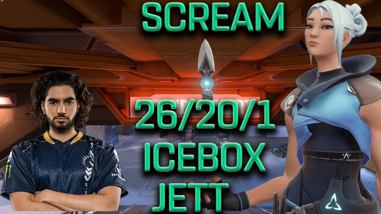 LIQUID SCREAM - JETT - ICEBOX - (26/20/1) - VALORANT POV - YouTube