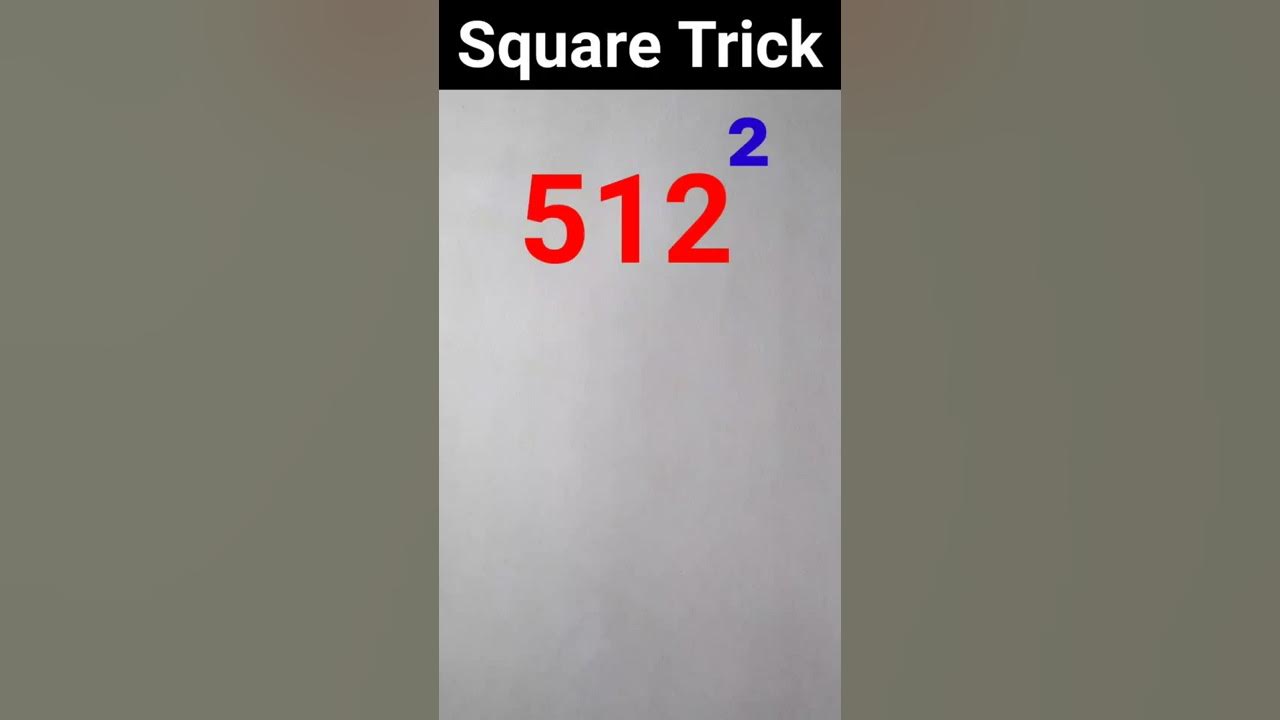 3 Digit Square Trick | Square Of 3 Digit Numbers | Square / Varg Nikalne ki Trick #Varg #shorts ...