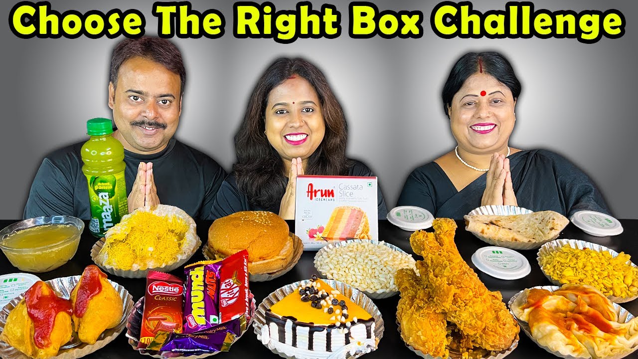 Choose The Right Box Challenge | What's In The Box Challenge | Food ...